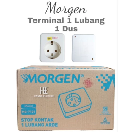 Jual MORGEN Paket 1 Dus Isi 48 Pcs Terminal Stop Kontak 1 Lubang | Renos