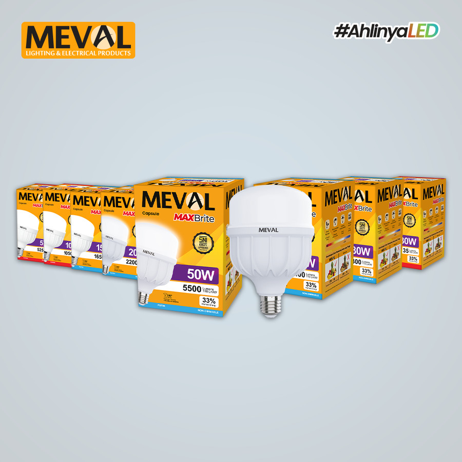 Jual MEVAL Lampu LED Kapsul Maxbrite Series | Renos