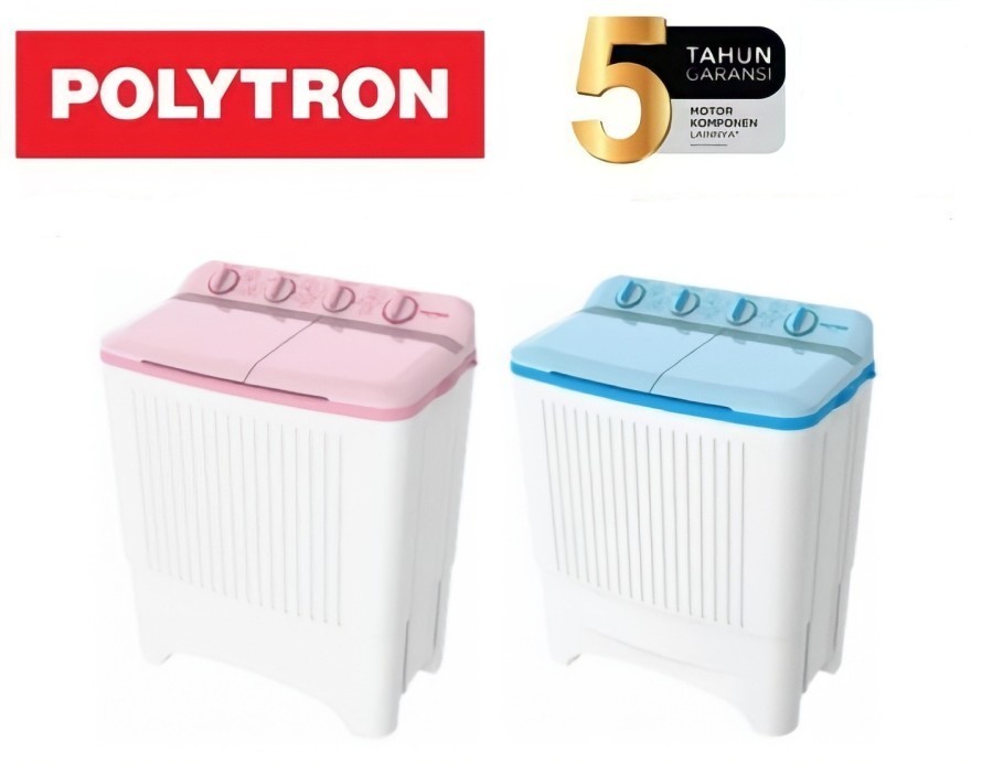 Jual MESIN CUCI 2 TABUNG POLYTRON PWM 7073 LOWWATT 7KG | Renos
