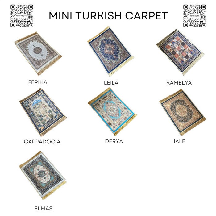 Jual 100PROPS - Mini Turkish Carpet | Renos