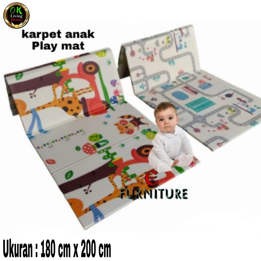 Jual Baby play mate, matras lipat anak, karpet anak, playmate motif 2 ...