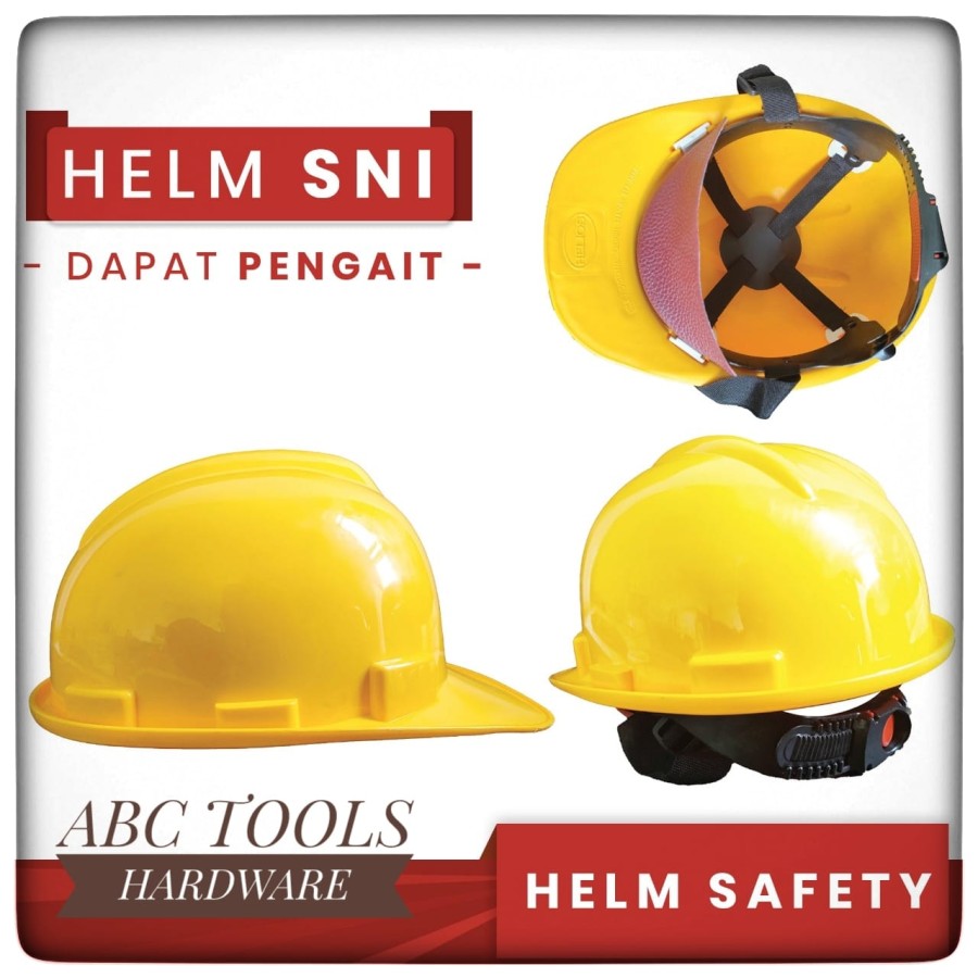 Jual Helm Proyek Safety Helmet SNI Lokal - Fastrack Tekan | Renos
