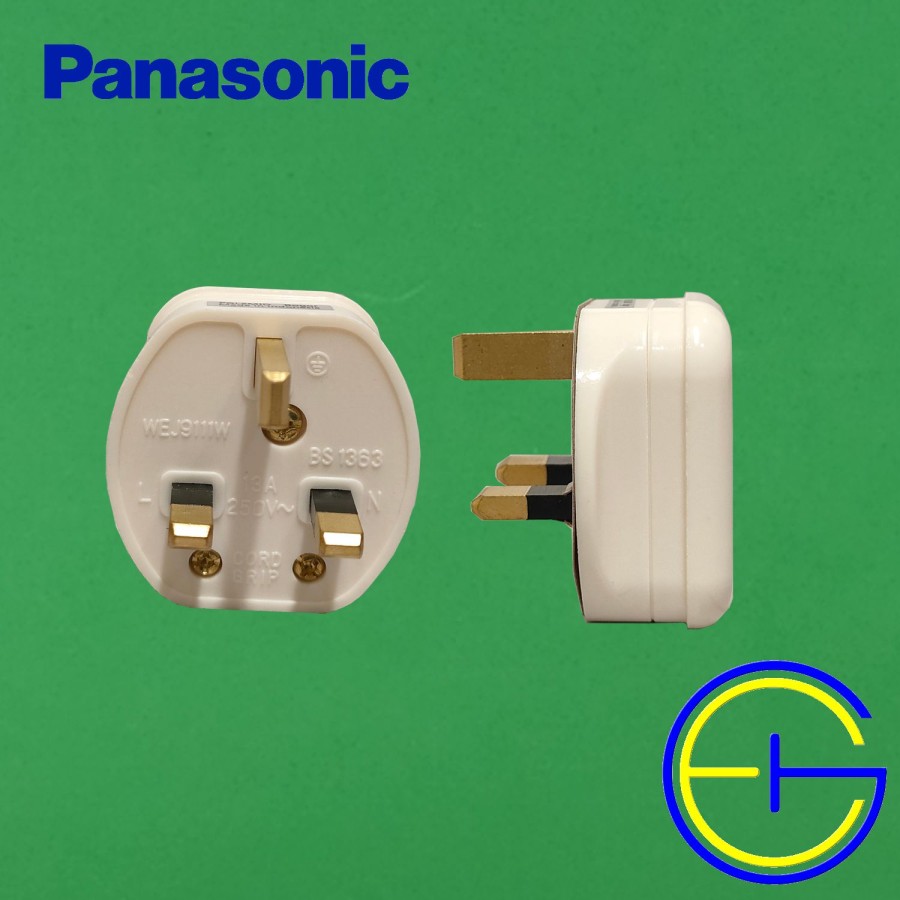 Jual Panasonic Wide Series Accsessories WEJ9111W Steker Stop Kontak AC ...