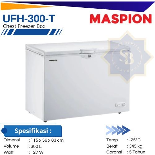 Jual Maspion Chest Freezer Box UFH 300 T | Renos