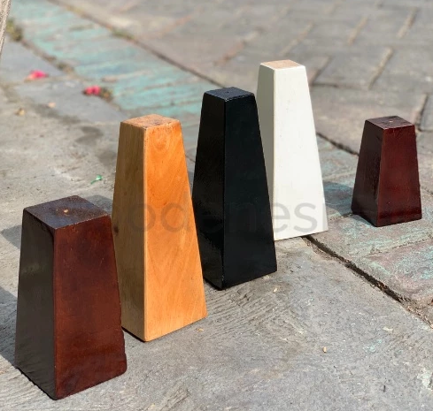 Jual Woodenesia Kaki Kotak Piramid Kayu Kursi Sofa 10cm S/D 20cm | Renos