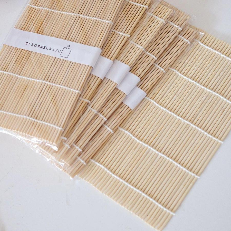 Jual Alas Anyam Bambu Dekayu | Props Foto Alas Foto | Roller Sushi ...