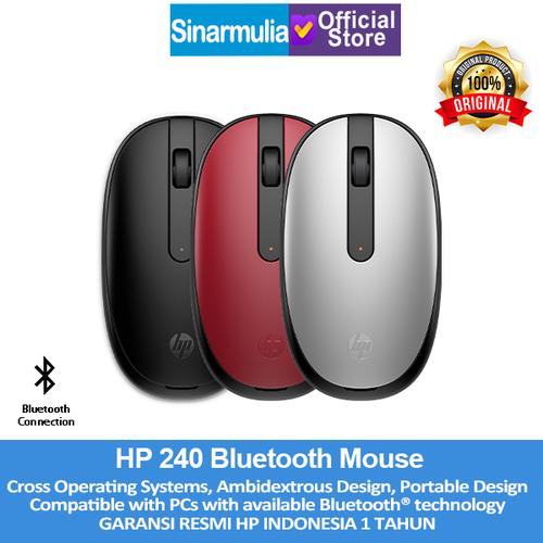 Jual Mouse HP 240 Black Bluetooth Mouse Garansi Resmi HP Indonesia | Renos