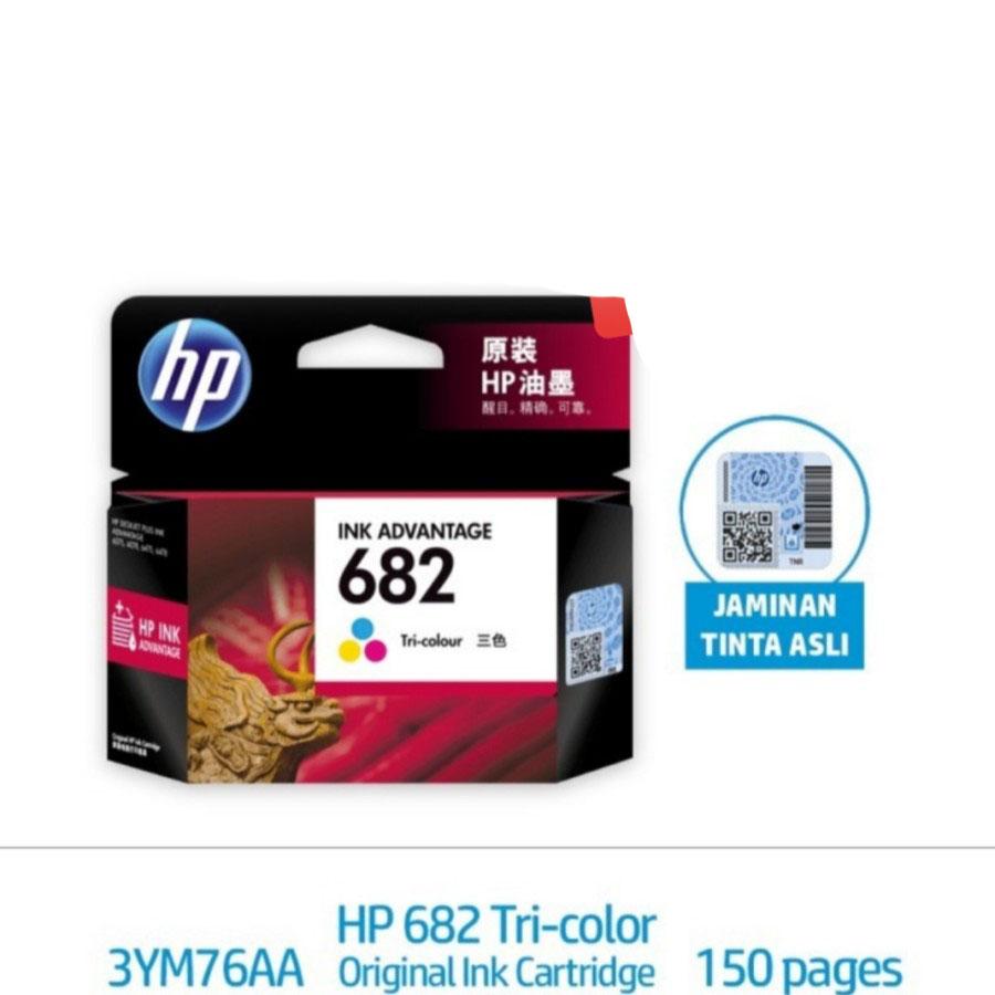 Jual HP 682 Tri Color Original Ink Catridge Tinta Printer Warna | Renos