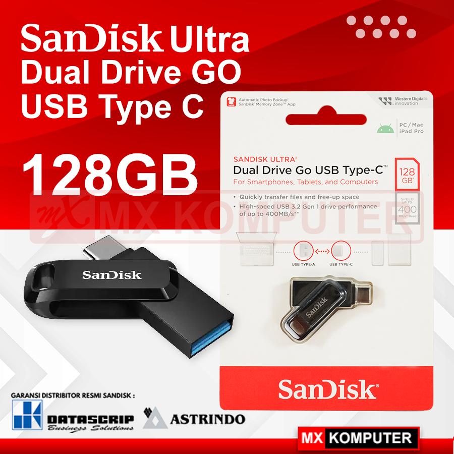 Jual Flashdisk SanDisk Ultra Dual Drive Go OTG Type C 128GB USB 3.1 ...