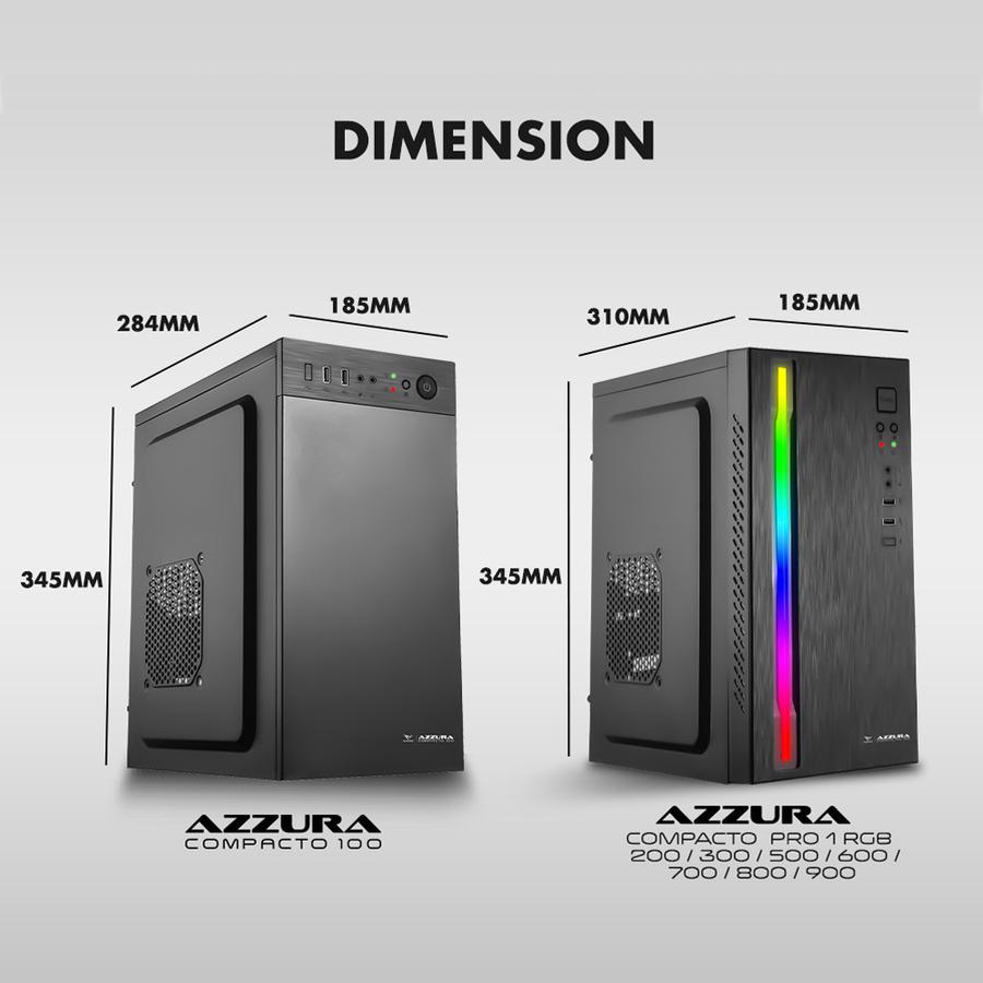 Jual Casing PC Alcatroz Azzura Compacto 700 m-Atx with PSU Voltron ...