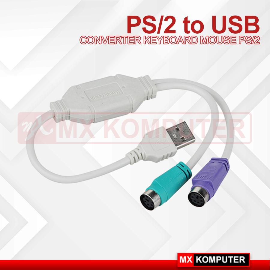 Jual Converter USB to PS/2 Mouse Keyboard | Konverter USB to PS2 | Renos