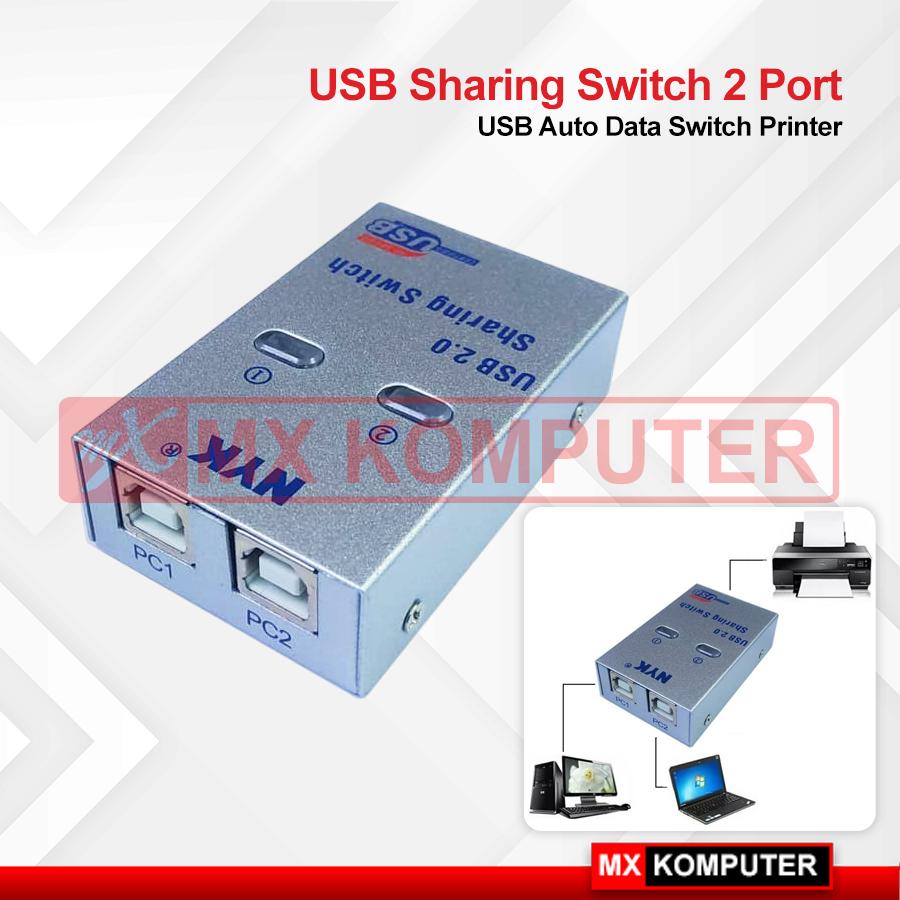 Jual Splitter Printer 2 Port / Spliter Printer 2port / 1 Printer 2 ...