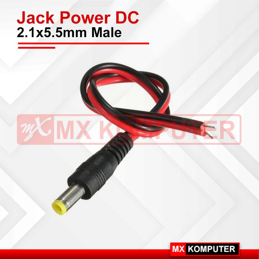 Jual Kabel Jack DC Male CCTV Adaptor soket Jek DC Male | Renos