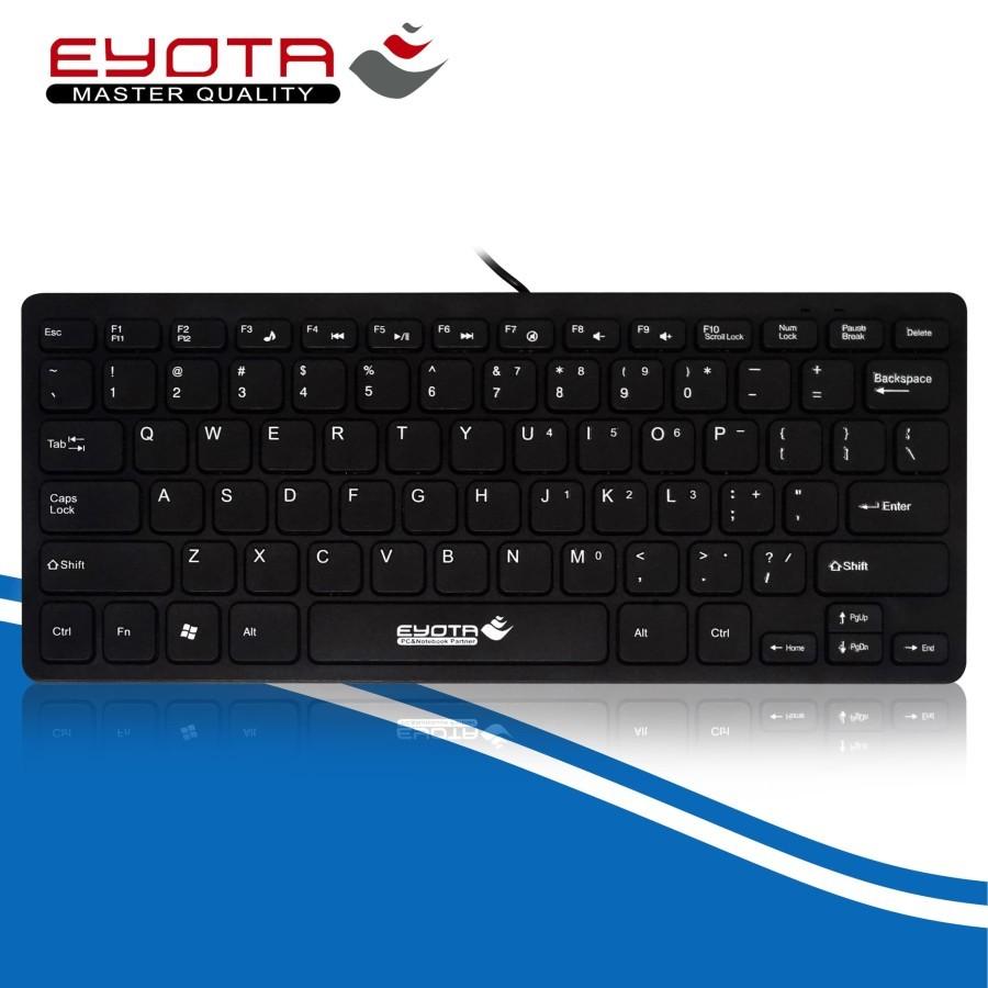 Jual Keyboard Mini Eyota S5500 Wired USB - Hitam | Renos