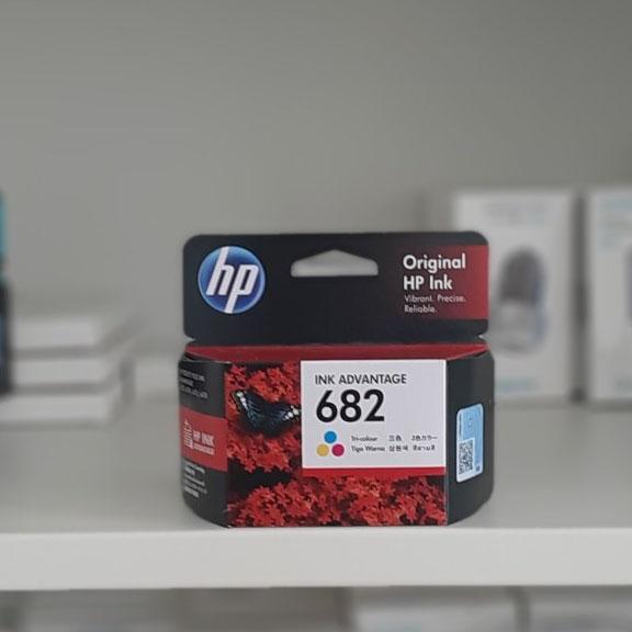 Jual HP 682 Tri Color Original Ink Catridge Tinta Printer Warna | Renos