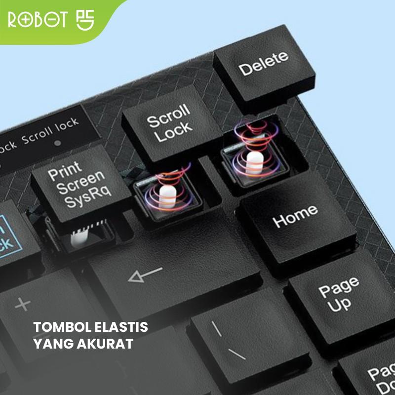 Jual Keyboard Robot RK10 Mini Keyboard Portable Ultra Thin USB | Renos