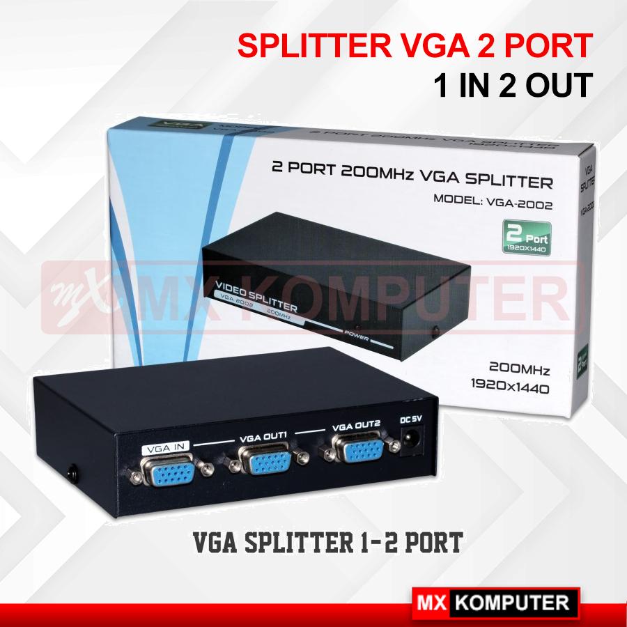 Jual VGA Spliter 2 Port / Splitter 1-2 | Renos