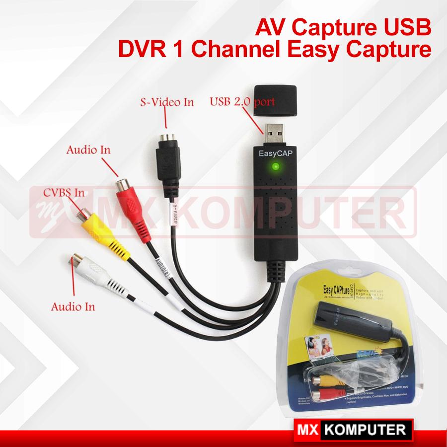 Jual AV Capture USB DVR 1 Channel Easy Capture | Renos