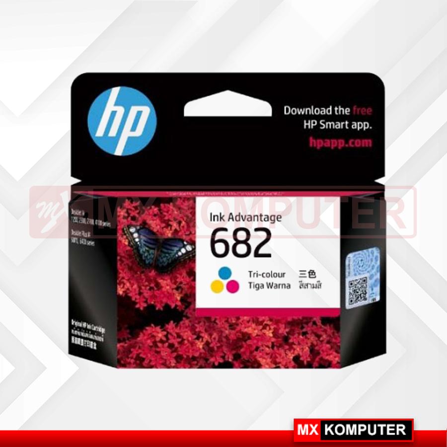 Jual HP 682 Tri Color Original Ink Catridge Tinta Printer Warna | Renos