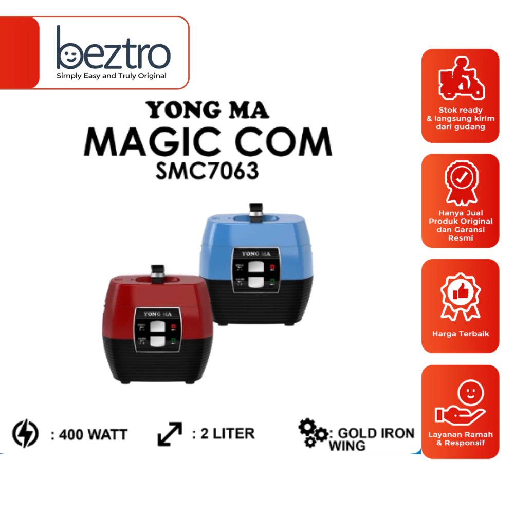 Jual YONG MA Rice Cooker SMC 7063 – Magic Com 2 Liter Eco Ceramic Wings ...