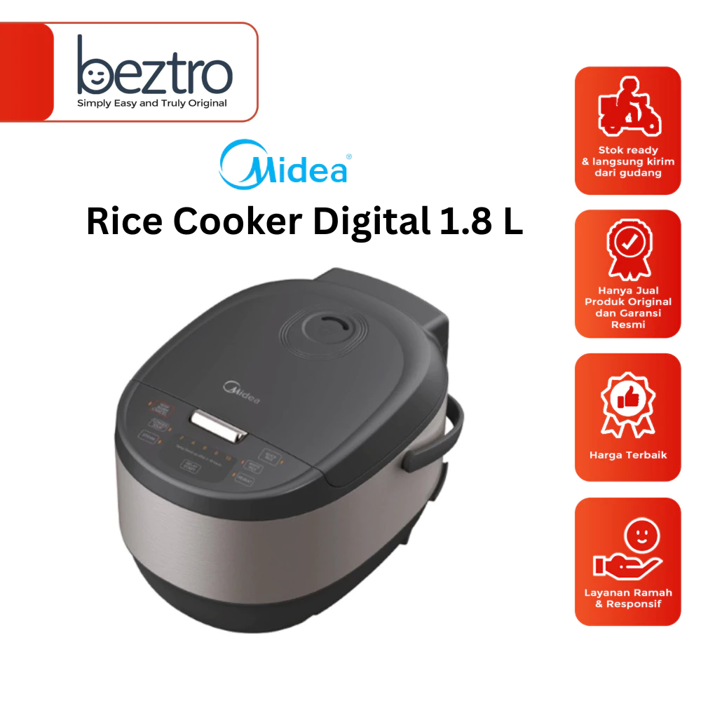 Jual Midea Rice Cooker Digital MRD-180B2-CDN – Magic Com Smart 1.8 ...