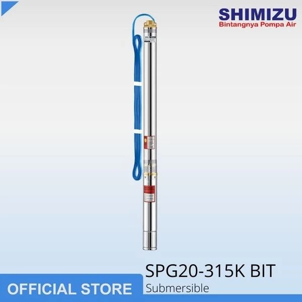 Jual Shimizu SPG20-315K BIT Submersible Pump 0.5HP & Kabel 30 Meter | Renos